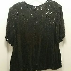 Royal Family | Tops | Royal Family Stunning Sequin Top Xl | Poshmark